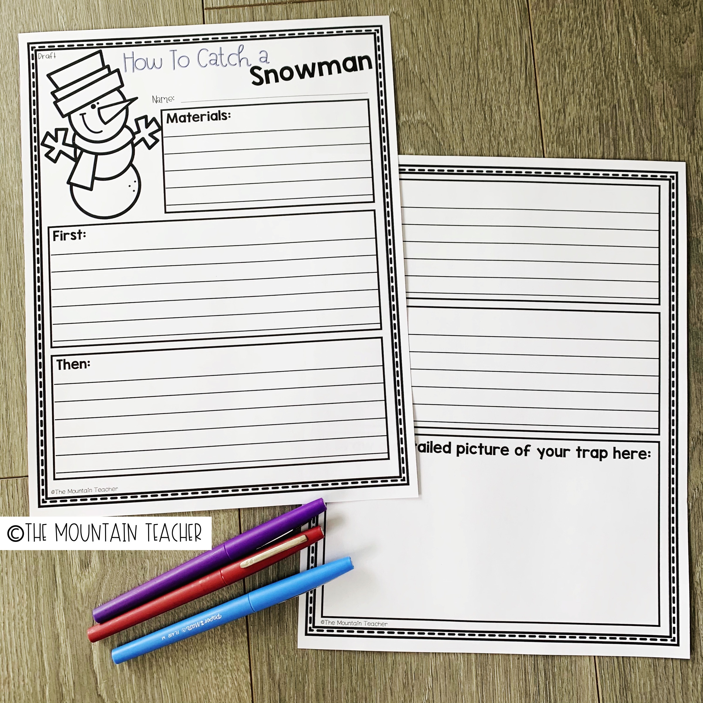 How to Build a Snowman: Delightful Winter Writing - The Mountain Teacher