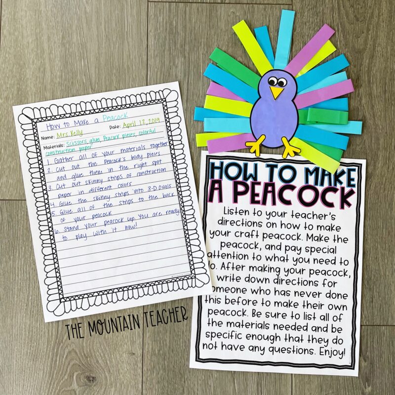 How to Teach Procedural Writing with Spectacular Results - The Mountain ...