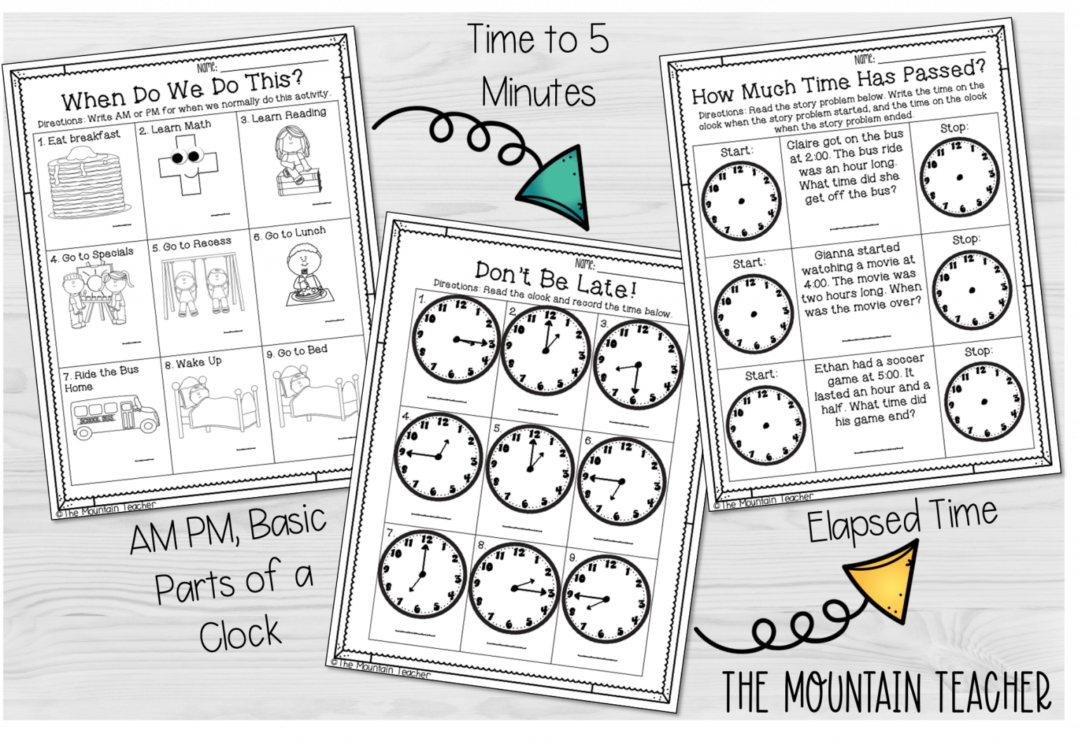 How to Teach Telling Time in 2nd Grade - The Mountain Teacher