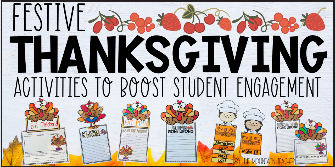 Festive Thanksgiving Activities That Will Boost Student Engagement ...