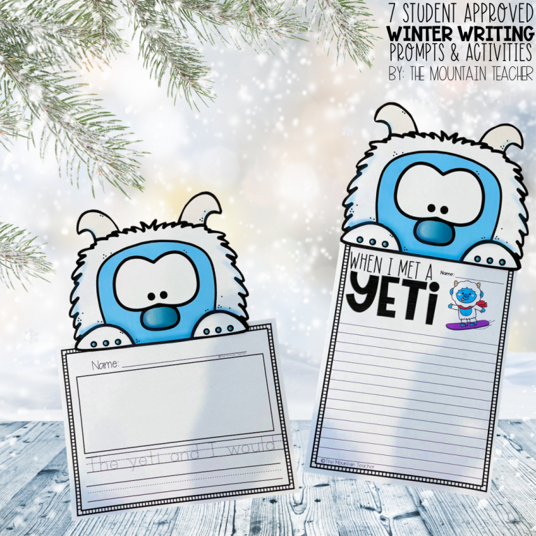 7 Student Approved Winter Writing Prompts - The Mountain Teacher