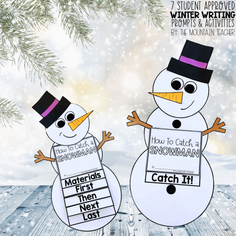 7 Student Approved Winter Writing Prompts - The Mountain Teacher