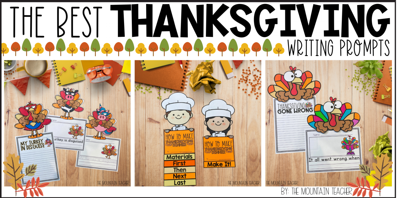 The Best Thanksgiving Writing Prompts for Elementary Students - The ...
