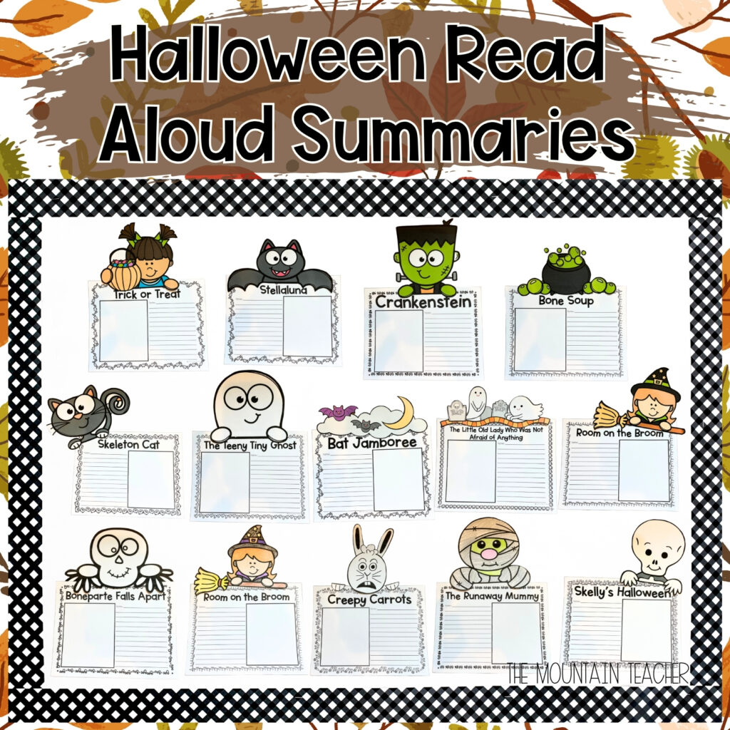 Halloween Read Aloud Activities and Crafts for a Fall Bulletin Board ...