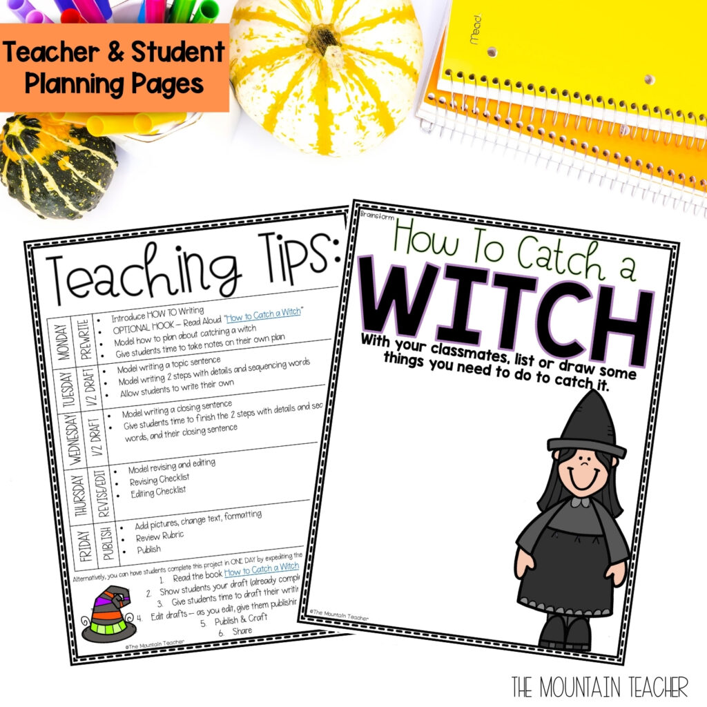 Printable Halloween Writing Activities and Crafts for Kinder, 1st, 2nd ...