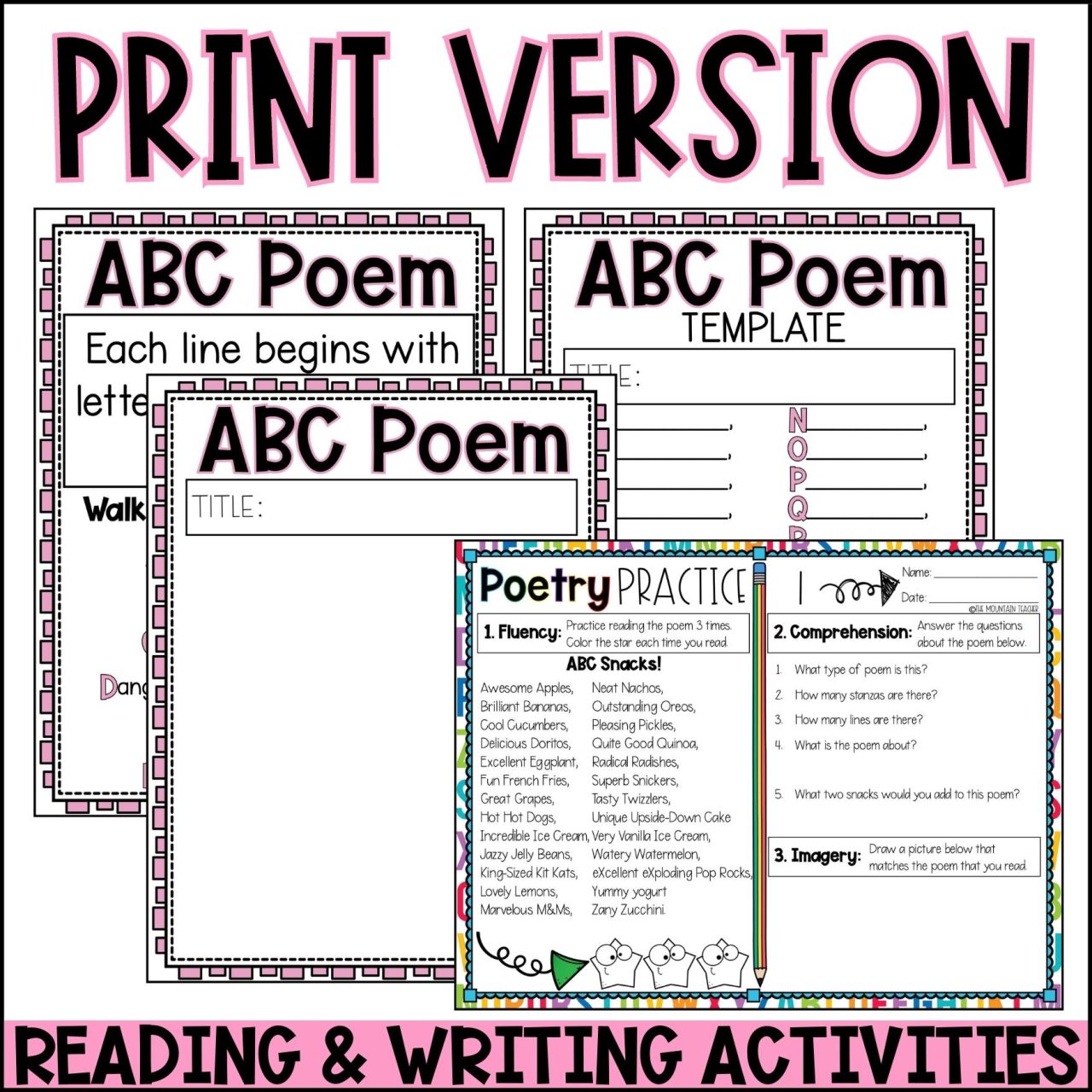 Digital Elements of Poetry Unit - Writing Poems & Figurative Language ...