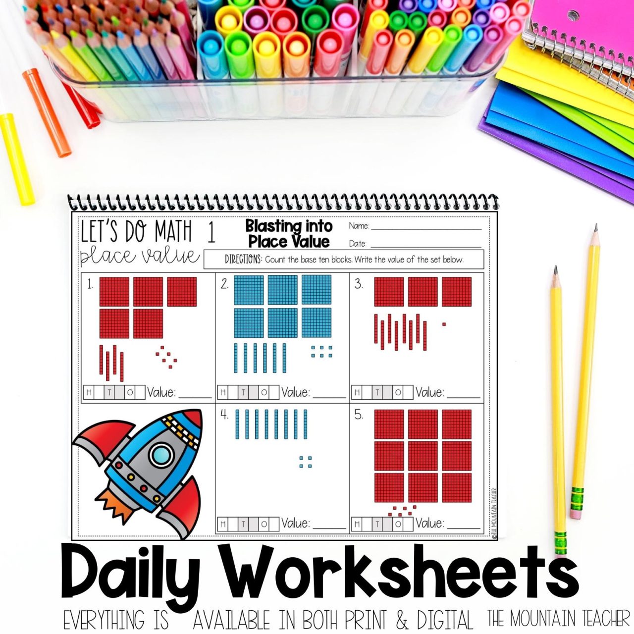 NO PREP 2nd Grade Curriculum | Math Worksheets and Activities YEAR ...
