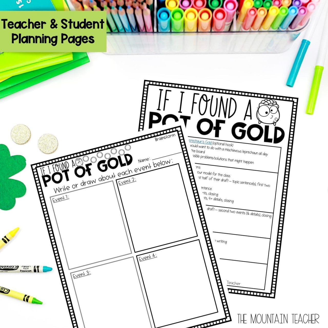 If I Found a Pot of Gold | St Patricks Day Writing Prompt and Bulletin ...