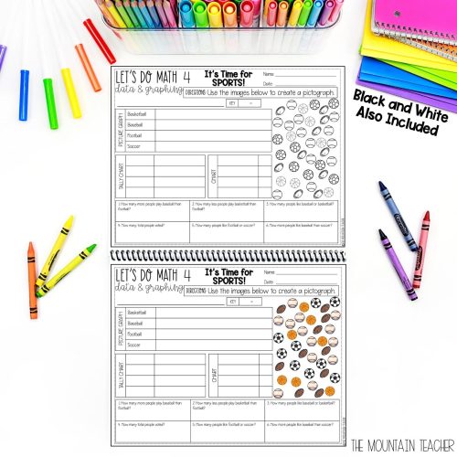 2nd Grade Data and Graphing Unit including Bar Graphs, Pictographs ...