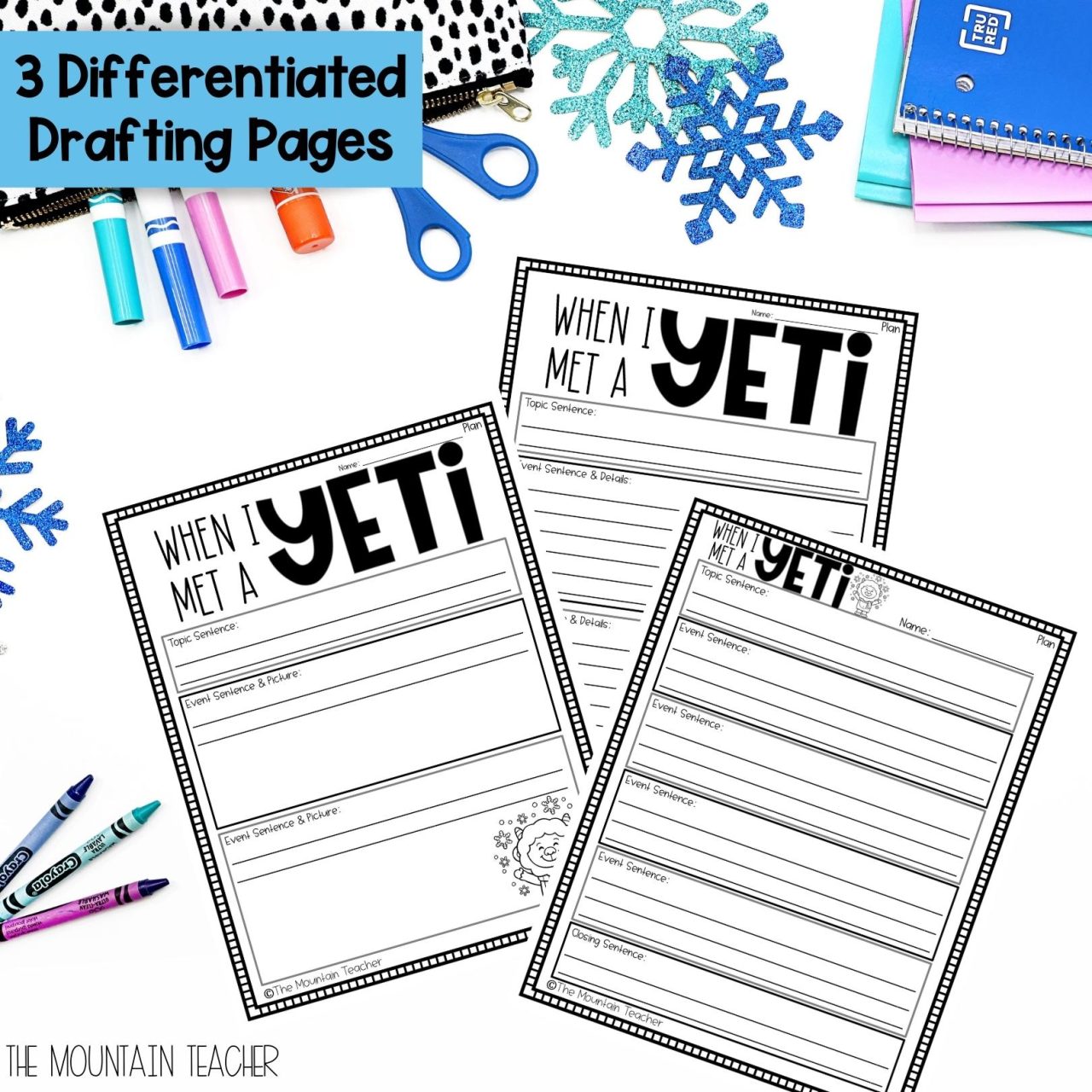 Yeti Narrative Creative Writing Prompt and Craft for January Bulletin ...