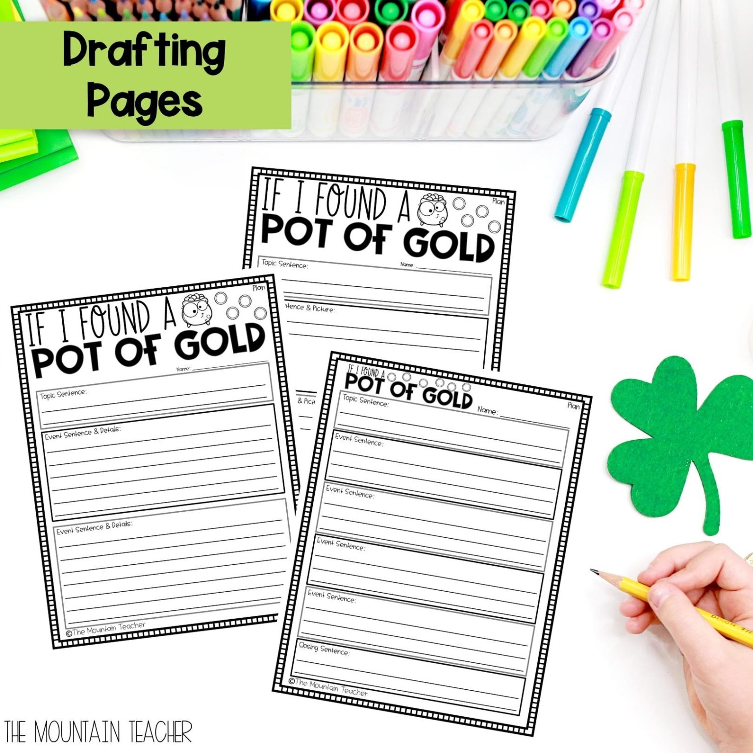 If I Found a Pot of Gold | St Patricks Day Writing Prompt and Bulletin ...