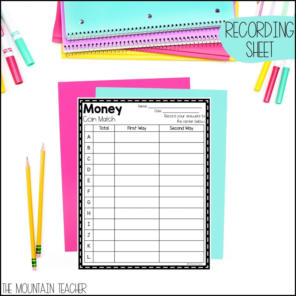 Counting Coins and Counting Money Activities 1st, 2nd or 3rd Grade Math ...