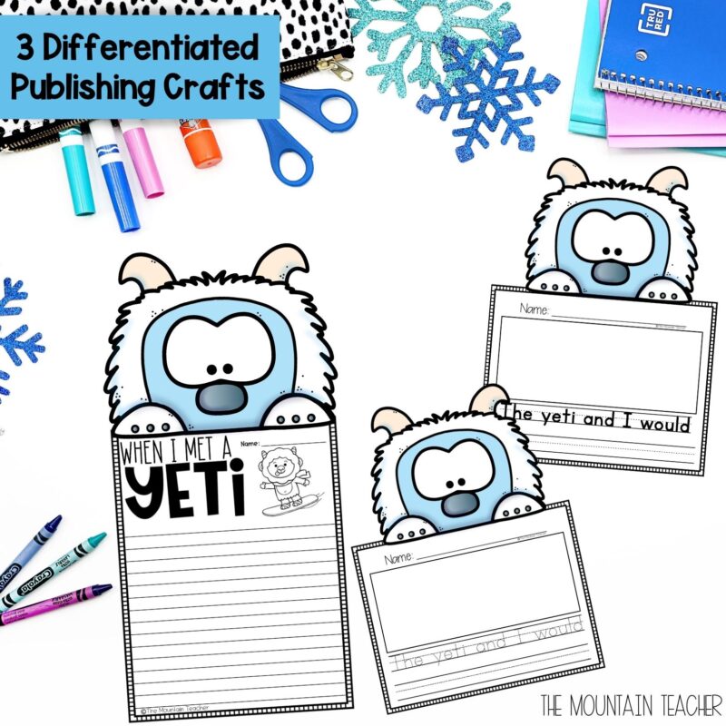 Yeti Narrative Creative Writing Prompt and Craft for January Bulletin ...