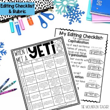 Yeti Narrative Creative Writing Prompt and Craft for January Bulletin ...