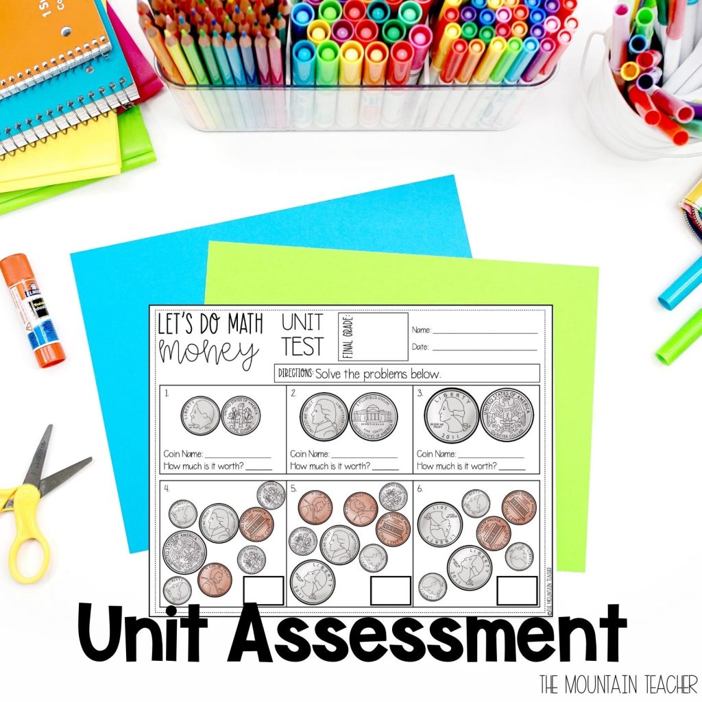 Digital US Money Unit - Counting Coins Worksheets and Money Word ...