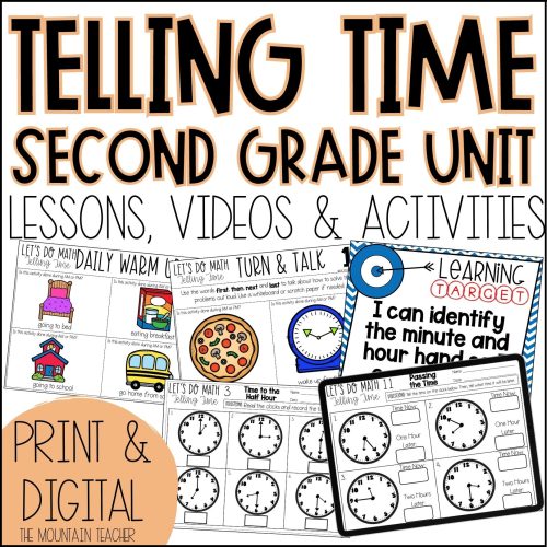 Digital Telling Time Worksheets 2nd Grade - Time to 5 Minutes & Elapsed ...