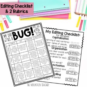 My Day as a Bug Spring Writing Prompt and April Bugs Life Bulletin ...