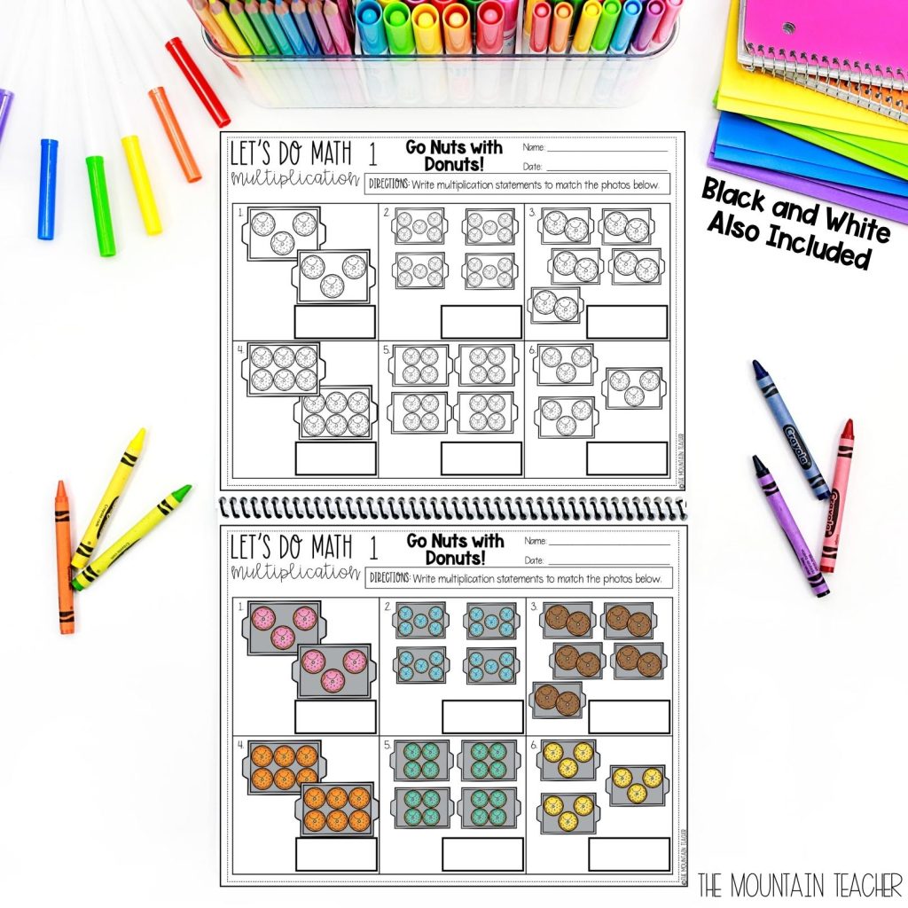 Digital Multiplication Worksheets - Arrays, Repeated Addition, Number ...