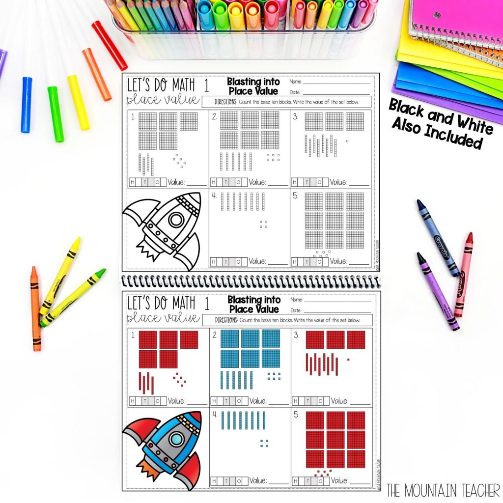 2nd Grade Place Value Unit and Worksheets for Hundreds Tens and Ones ...