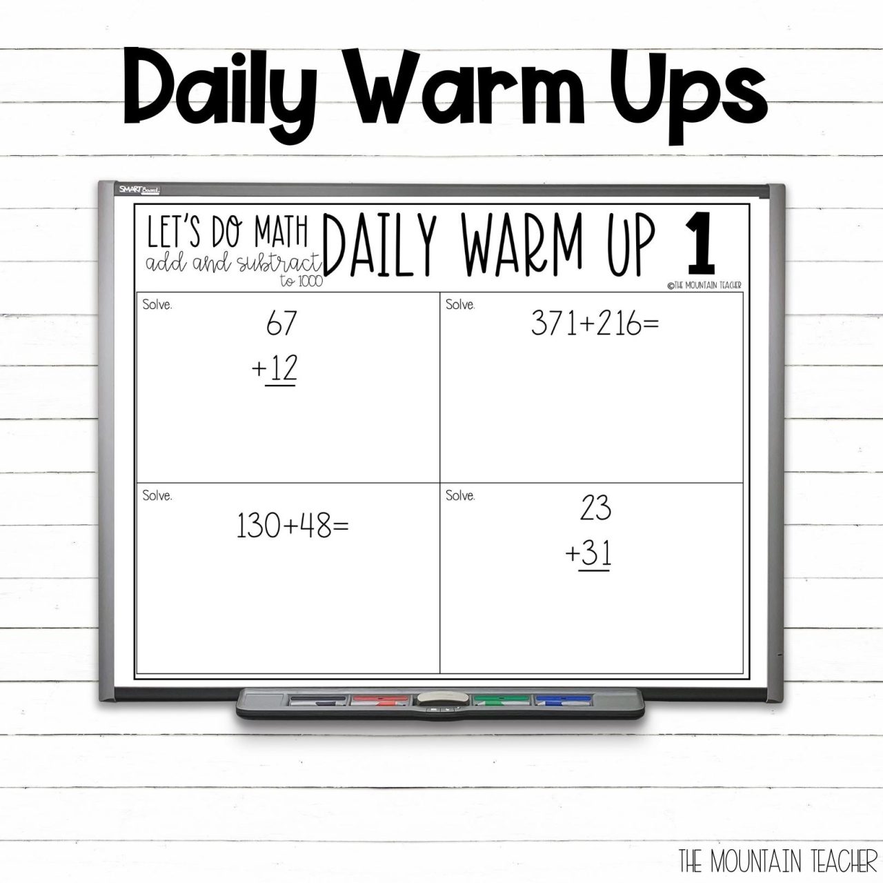 Digital 3 Digit Addition & Subtraction Worksheets for 2nd Grade Math ...