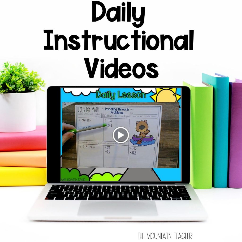 Digital 3 Digit Addition & Subtraction Worksheets for 2nd Grade Math ...