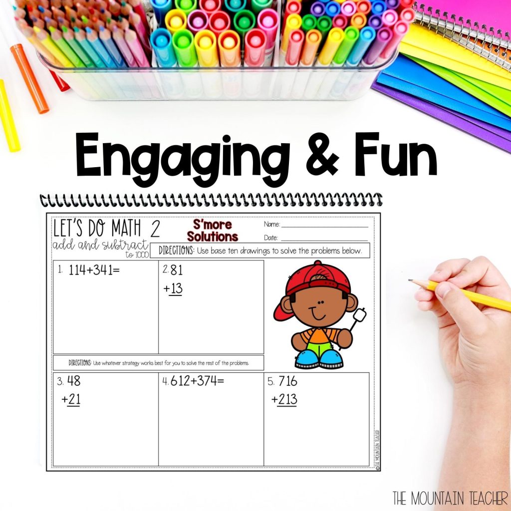 2 and 3 Digit Addition and Subtraction Worksheets for 2nd Grade Math ...