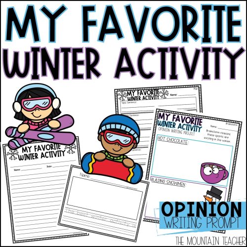 Best Winter Activities - Winter Opinion Writing Craft and January ...