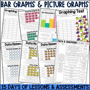 Bar Graphs and Picture Graphs Graphing Worksheets | Print and Google ...