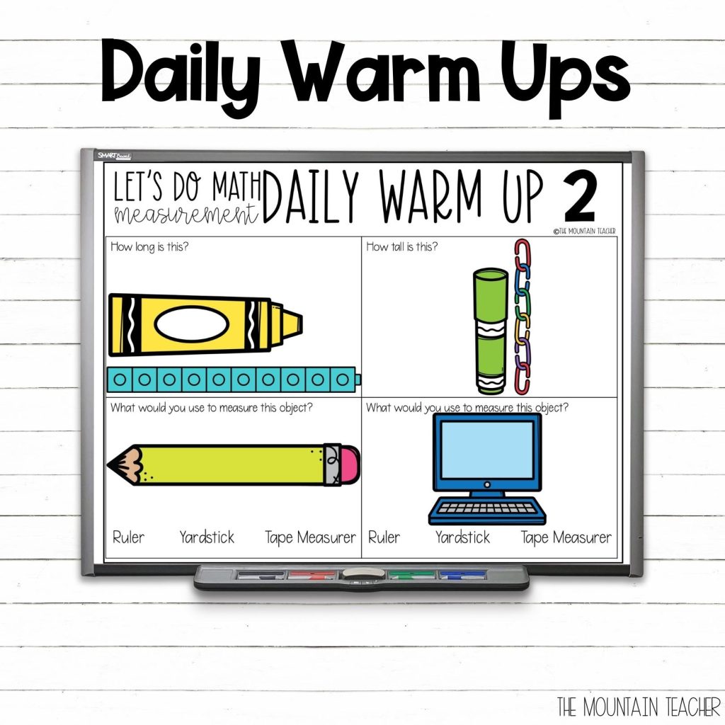 Digital 2nd Grade Measurement Worksheets and Activities - Inches and ...