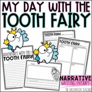 Tooth Fairy Dental Health Month Writing Prompt & Craft | February ...