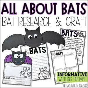 All About Bats Informative Writing Activity & Bat Craft for Fall ...