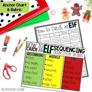 How To Catch an Elf Writing Template and Craft - The Mountain Teacher