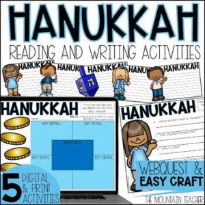 Hanukkah Webquest | Reading Comprehension Activities & Writing Craft ...