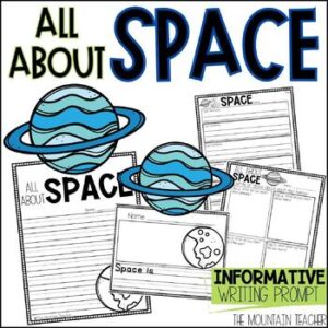 All About Outer Space Writing Paper and Neptune Space Craft with ...
