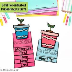 How To Plant a Seed Writing Prompt and Spring Craft for Bulletin Board ...