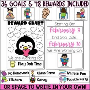 Valentines Day Classroom Behavior Management, Goal Setting & Student ...