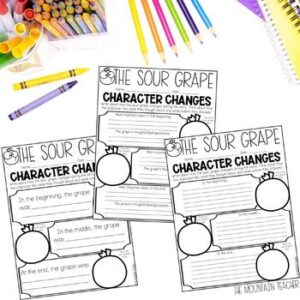The Sour Grape Read Aloud Activities for Character Building with Food ...