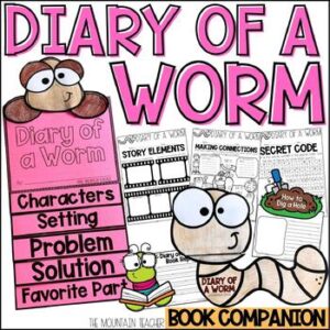 Diary of a Worm Read Aloud Activities with Bug Crafts for Insect Theme ...
