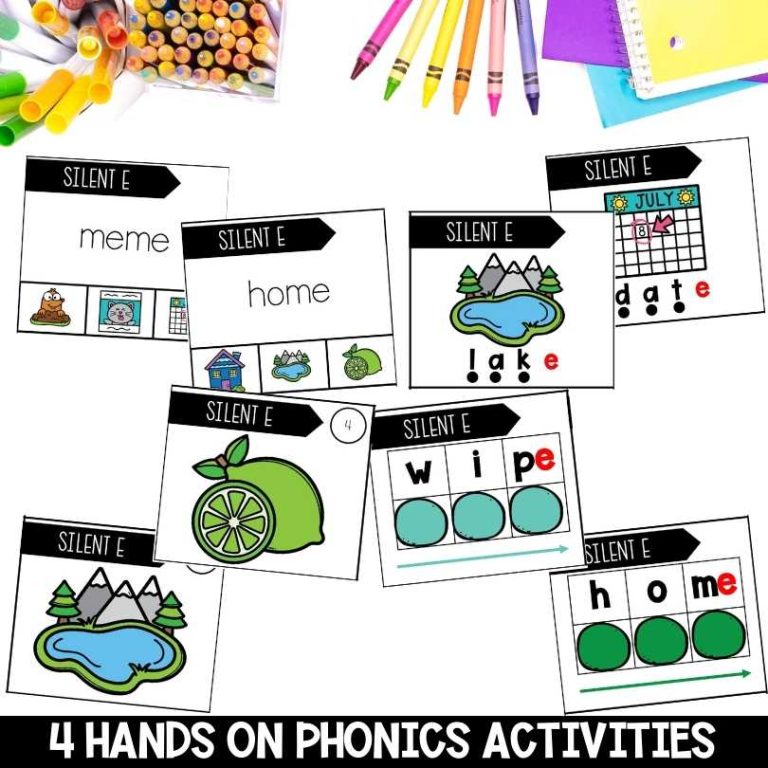 Silent E CVCe Worksheets, Activities and Games for 1st Grade Phonics or ...