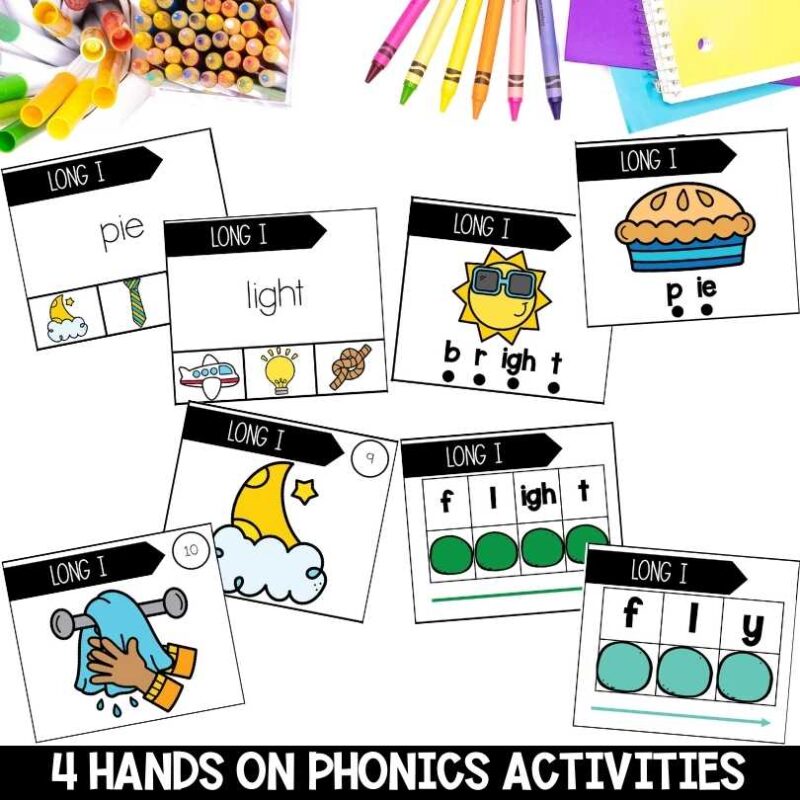 Long I Vowel Teams Worksheets, Activities & Games 2nd Grade Phonics or ...
