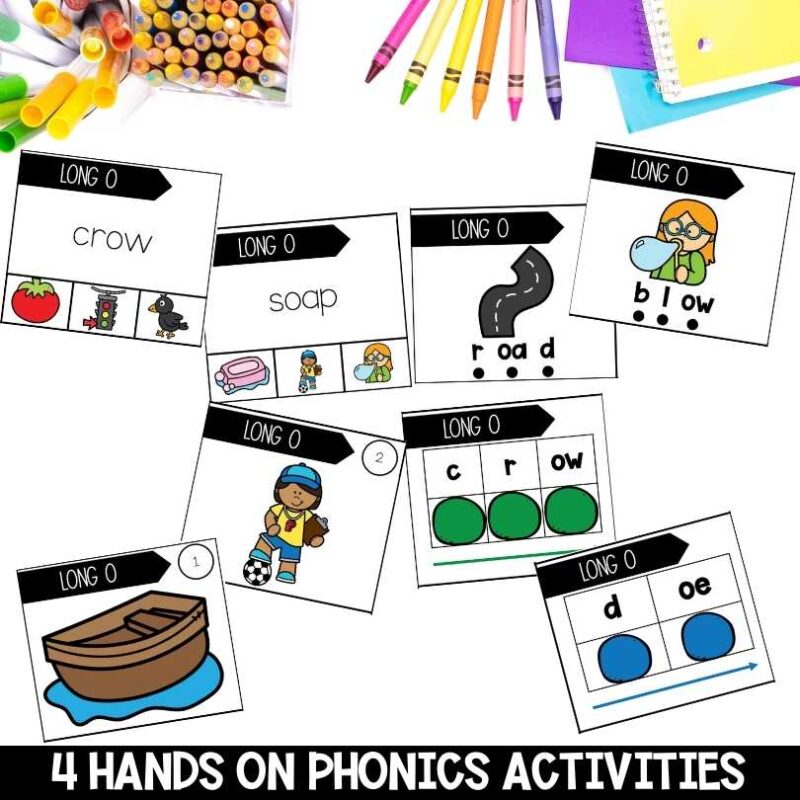 Long O Vowel Teams Worksheets, Activities & Games 2nd Grade Phonics or ...