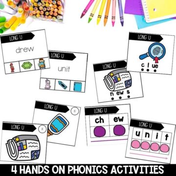 Long U Vowel Teams Worksheets, Activities & Games 2nd Grade Phonics or ...