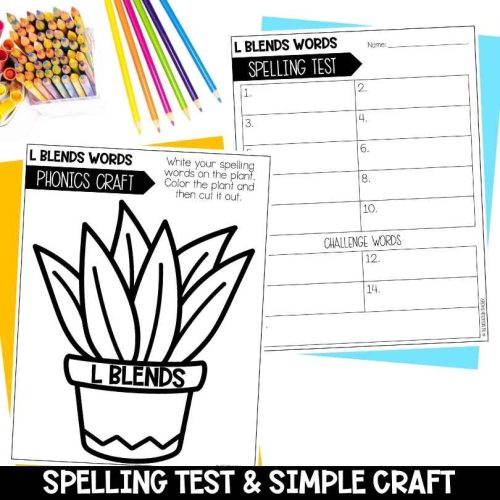 L Blends Activities, Games and Worksheets 1st Grade Phonics or Spelling ...