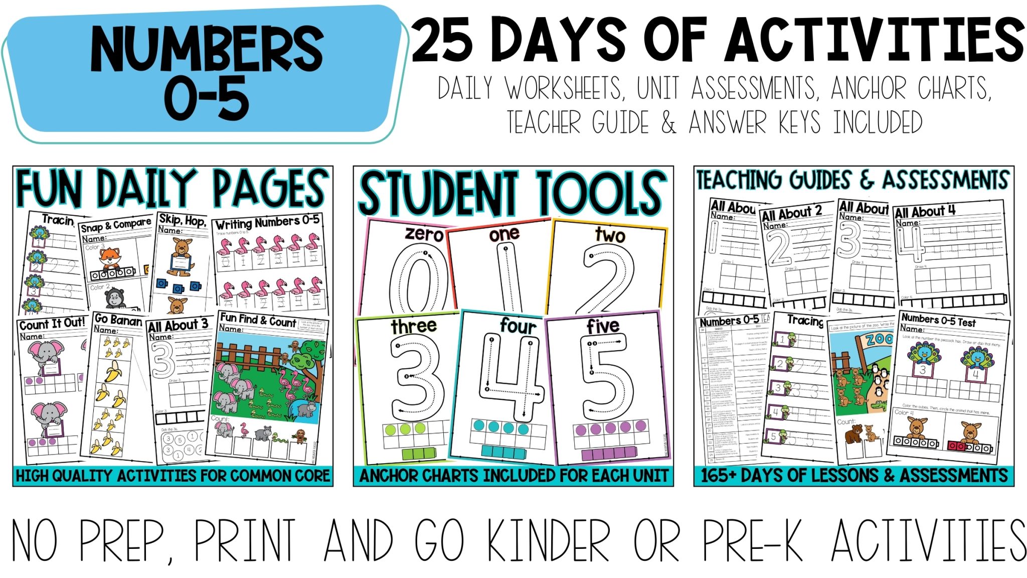 The Best Numbers to 5 Activities for Kindergarten - The Mountain Teacher