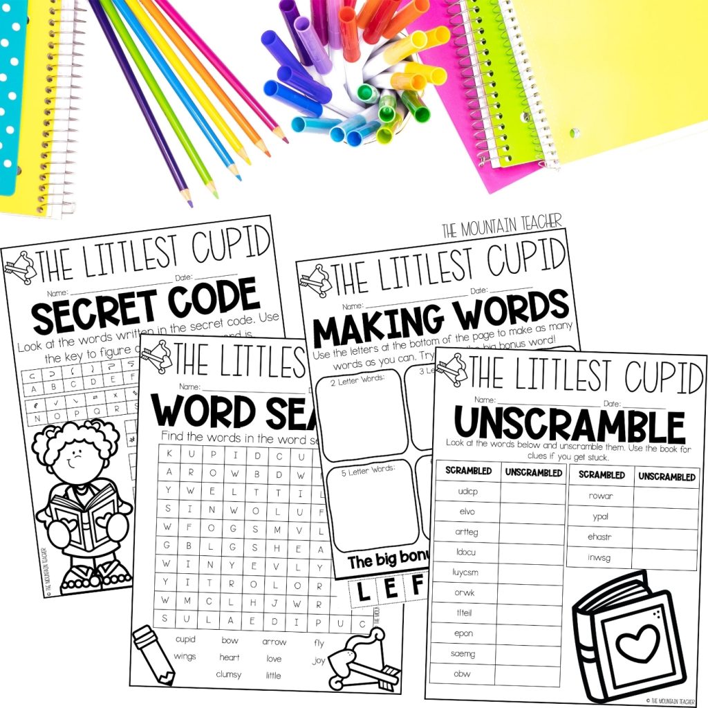 The Littlest Cupid Activities Valentine's Day Read Aloud Reading ...