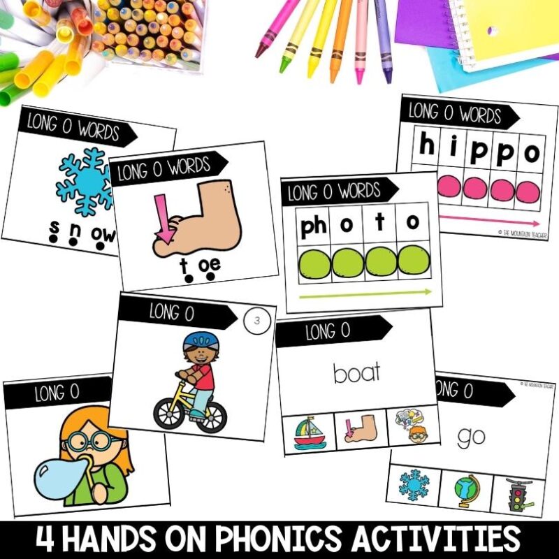 Long O Vowel Teams Spelling Worksheets, Activities & Games 1st Grade ...