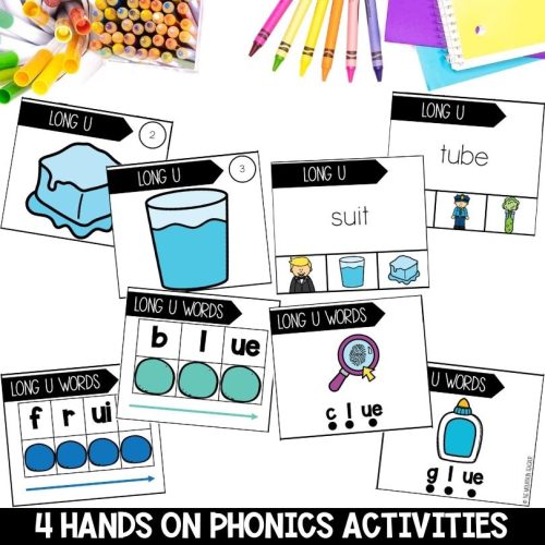 Long U Vowel Teams Spelling Worksheets, Activities & Games 1st Grade ...