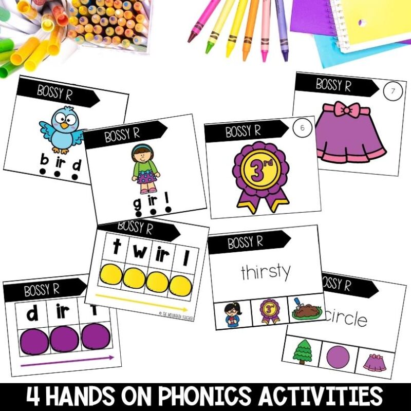 IR Bossy R Worksheets, Activities & Games 1st Grade Phonics or Spelling ...