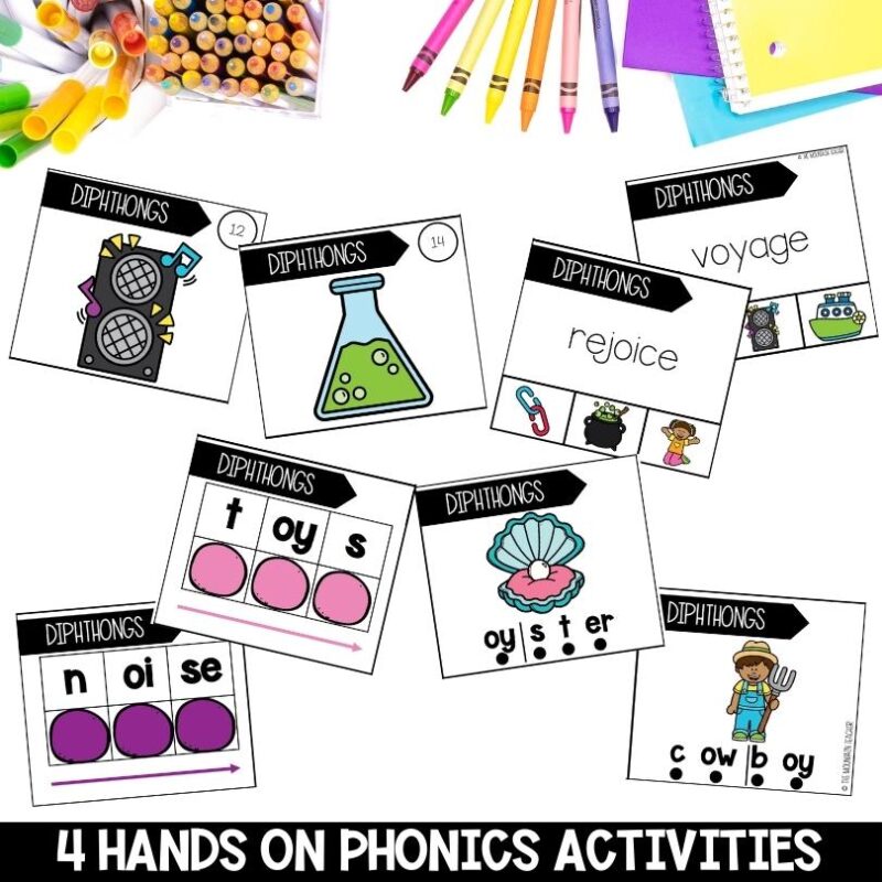 oi and oy Diphthongs Worksheets, Spelling Activities and 2nd Grade ...