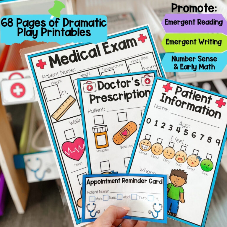 Doctor’s Office Dramatic Play Printables for Early Learners - The ...
